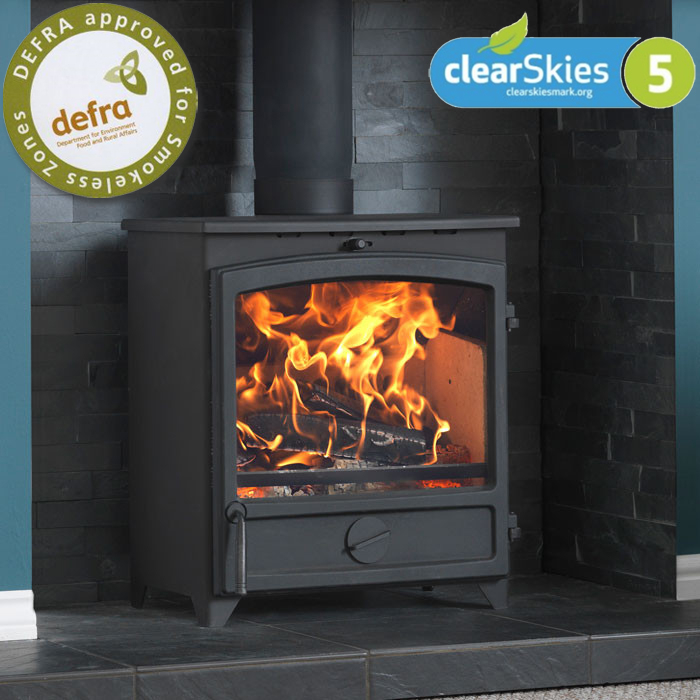 Go Eco 5kW Wide Plus Eco Design Ready Multi-Fuel / Wood Burning Stove