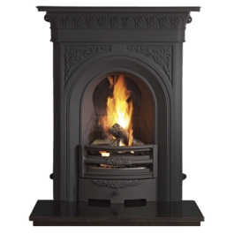 Gallery Nottage Cast Iron Fireplace, Black | Stoves Are Us