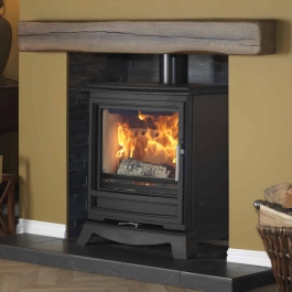 Purevision CPV5 Wide 5kW Multi-Fuel Stove | Stoves Are Us