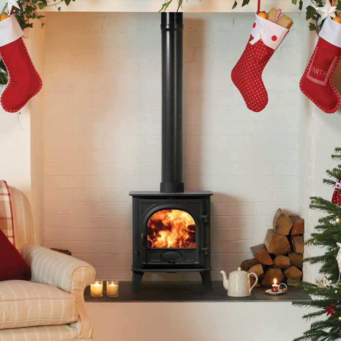 Stovax Stockton 5 Wood Burner, Christmas Decor