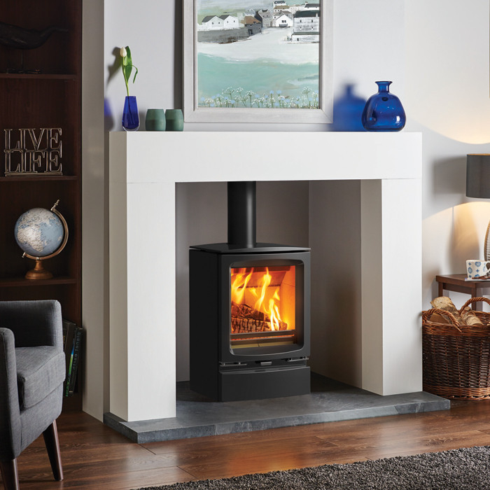 Stovax Vogue Midi Wood Burner With Base Plinth