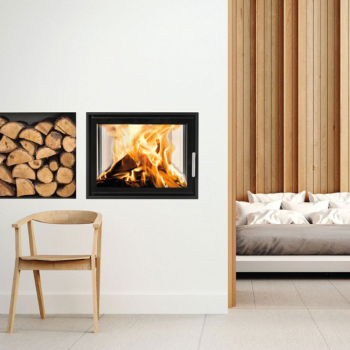 Woodfire EX12 Panorama Double Sided Inset Boiler Stove